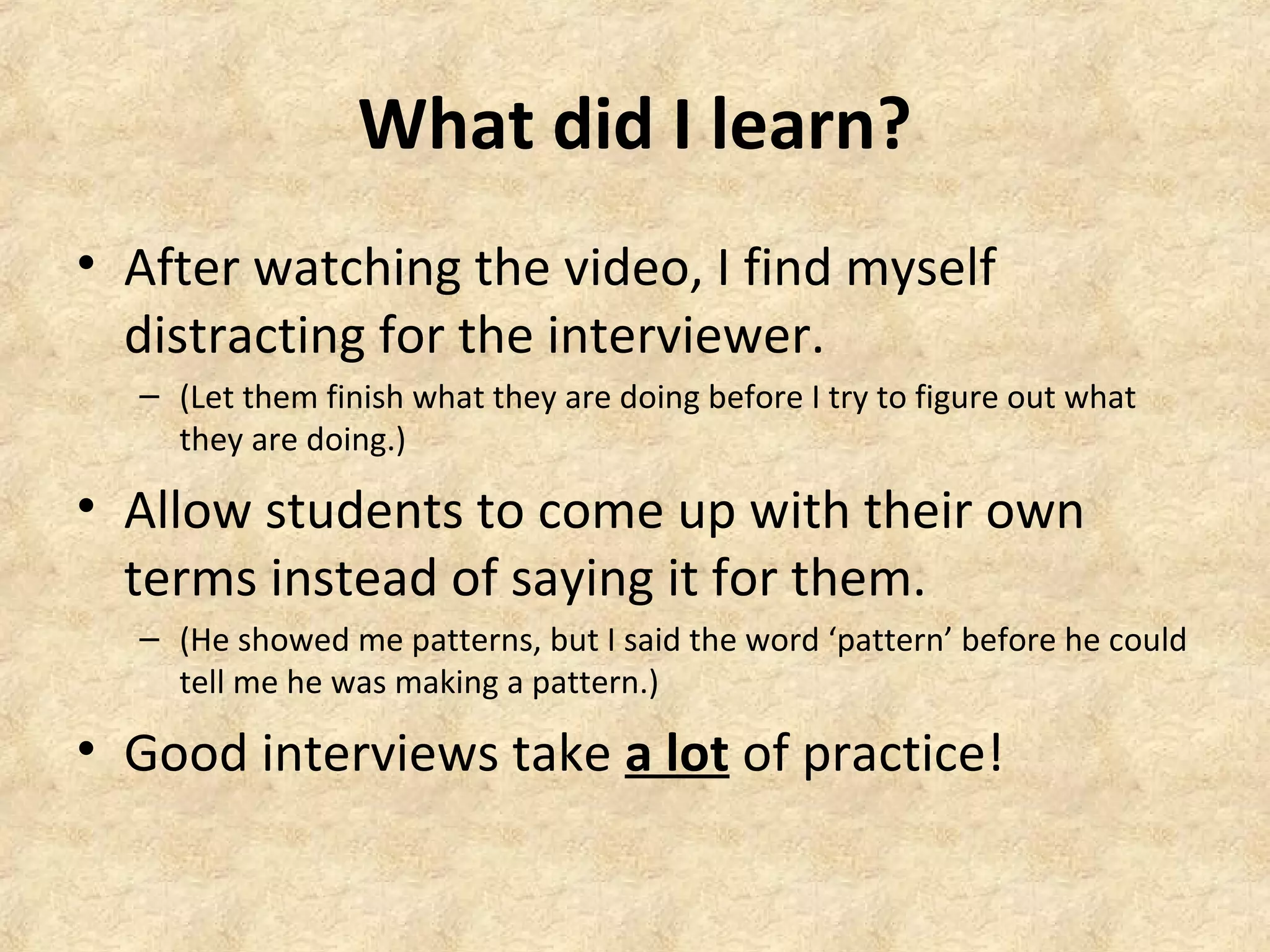 Clinical Interview | PPT