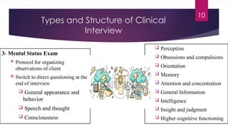 clinical assessment and diagnosis in clinical psy | PPTX
