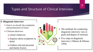Clinical interviewing | PPTX