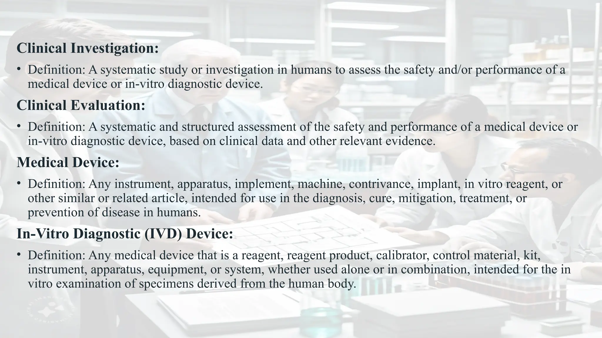 Clinical Investigation and Evaluation of Medical Devices.pptx