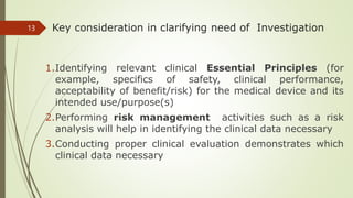 CLINICAL INVESTIGATION AND EVALUATION OF MEDICAL DEVICES AND.pptx