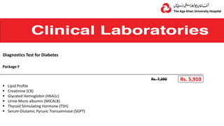Clinical laboratories diabetes screening package | PPT