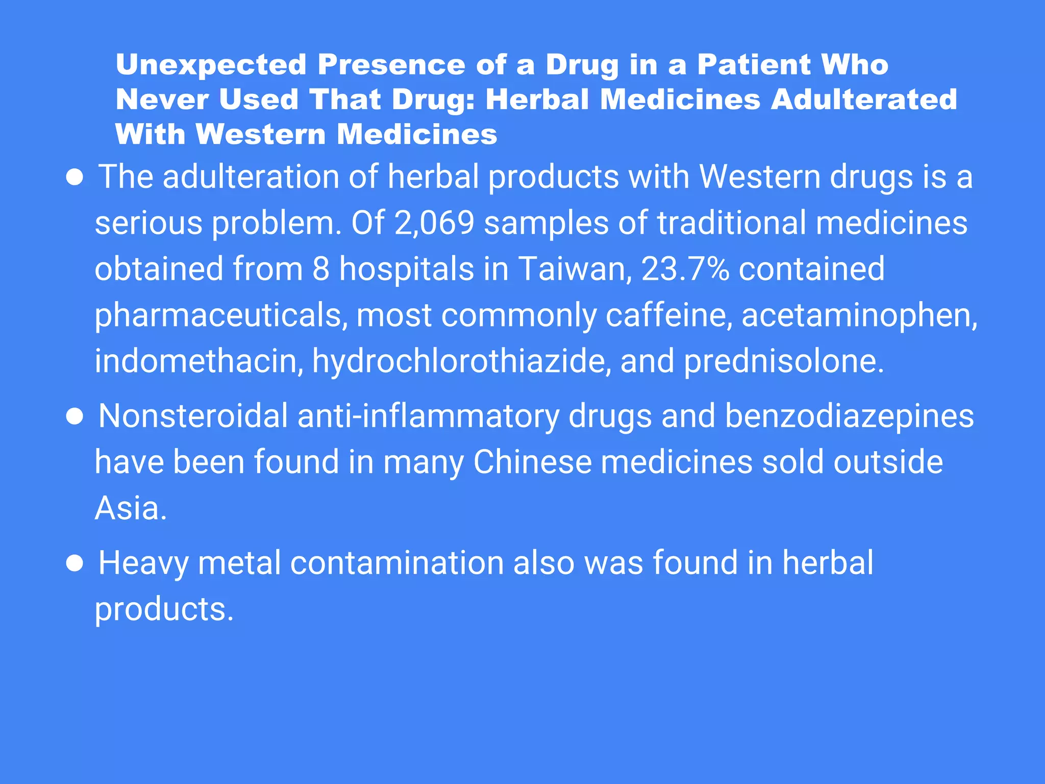 Effect of Herbal Medicine on Clinical Laboratory Testing | PPTX