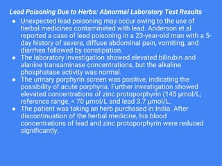 Effect of Herbal Medicine on Clinical Laboratory Testing | PPTX