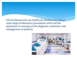 Clinical Laboratory Diagnostics presentation | PPT