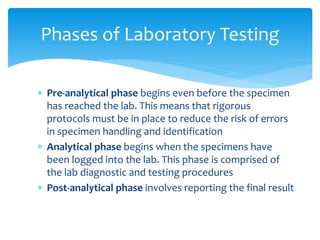 Clinical Laboratory Diagnostics presentation | PPT