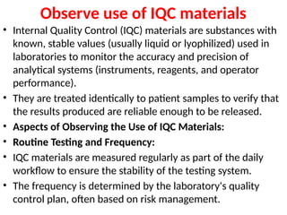 Clinical Laboratory Management (Practical)part 4 | PPTX