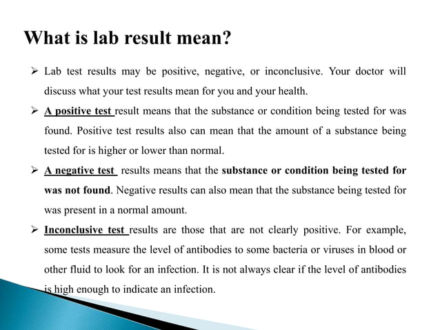 Clinical laboratory test interpretation | PPTX | Blood Disorders ...