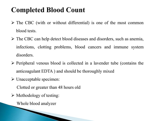 Clinical laboratory test interpretation | PPTX | Blood Disorders ...