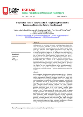 Clinical Legal Education - Jurnal Penyuluhan Komunitas Mantan PSK - A.pdf