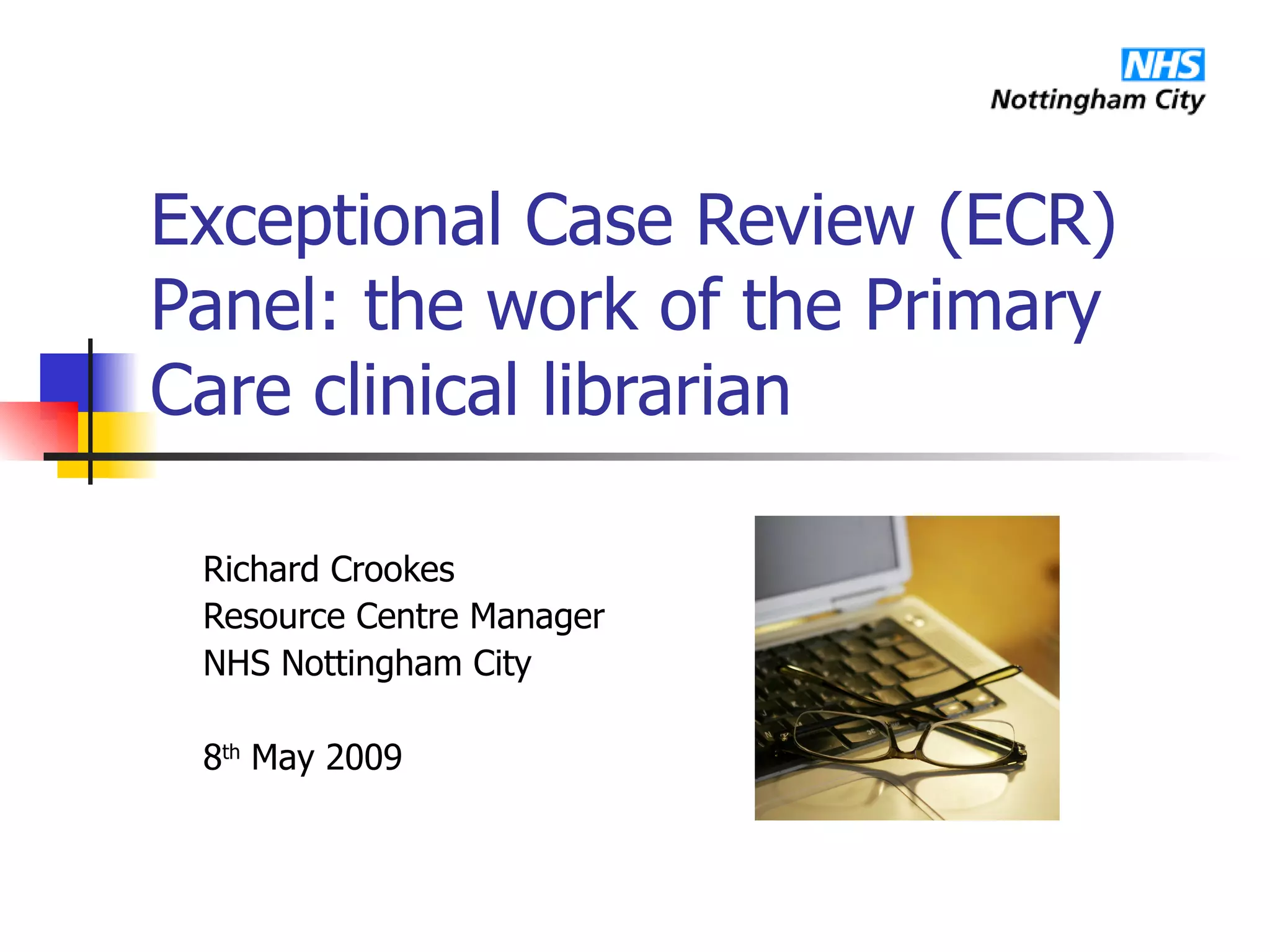 Clinical Librarian Study Day | PPT
