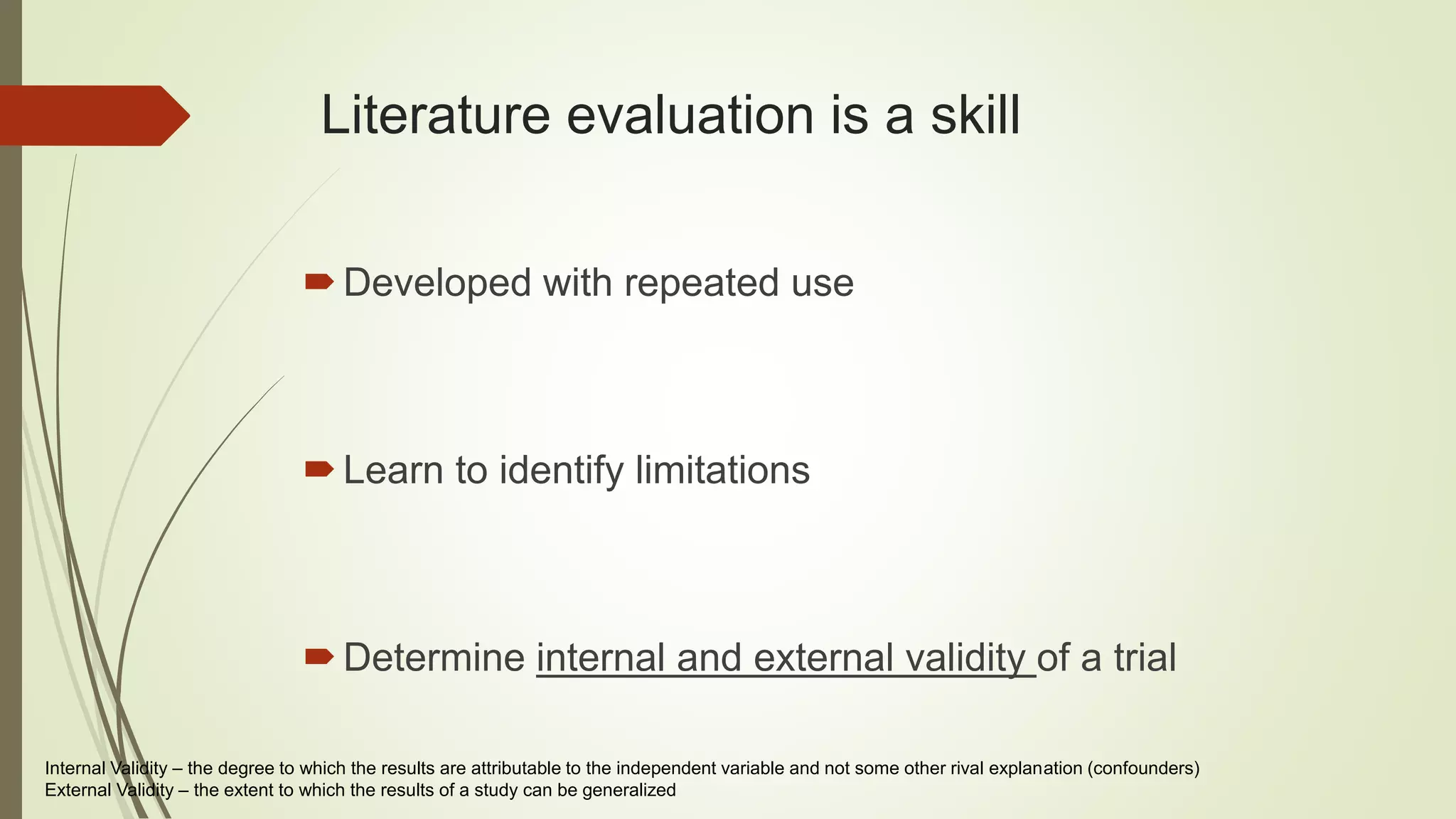 Clinical literature evaluation | PPTX