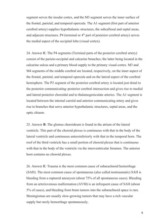 part 2- Neuroanatomy - Q And A clinical cases | PDF | Free Download