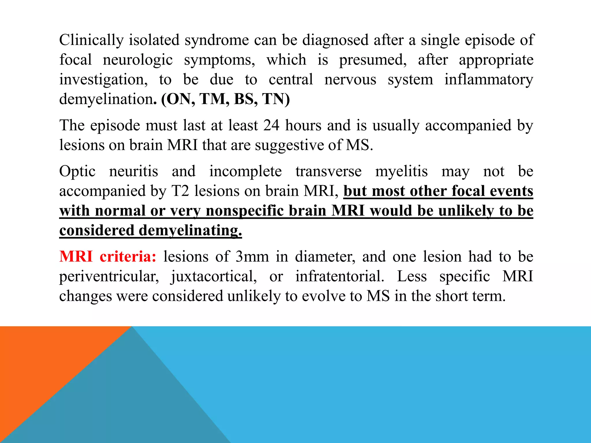 Clinically Isolated syndrome.pptx