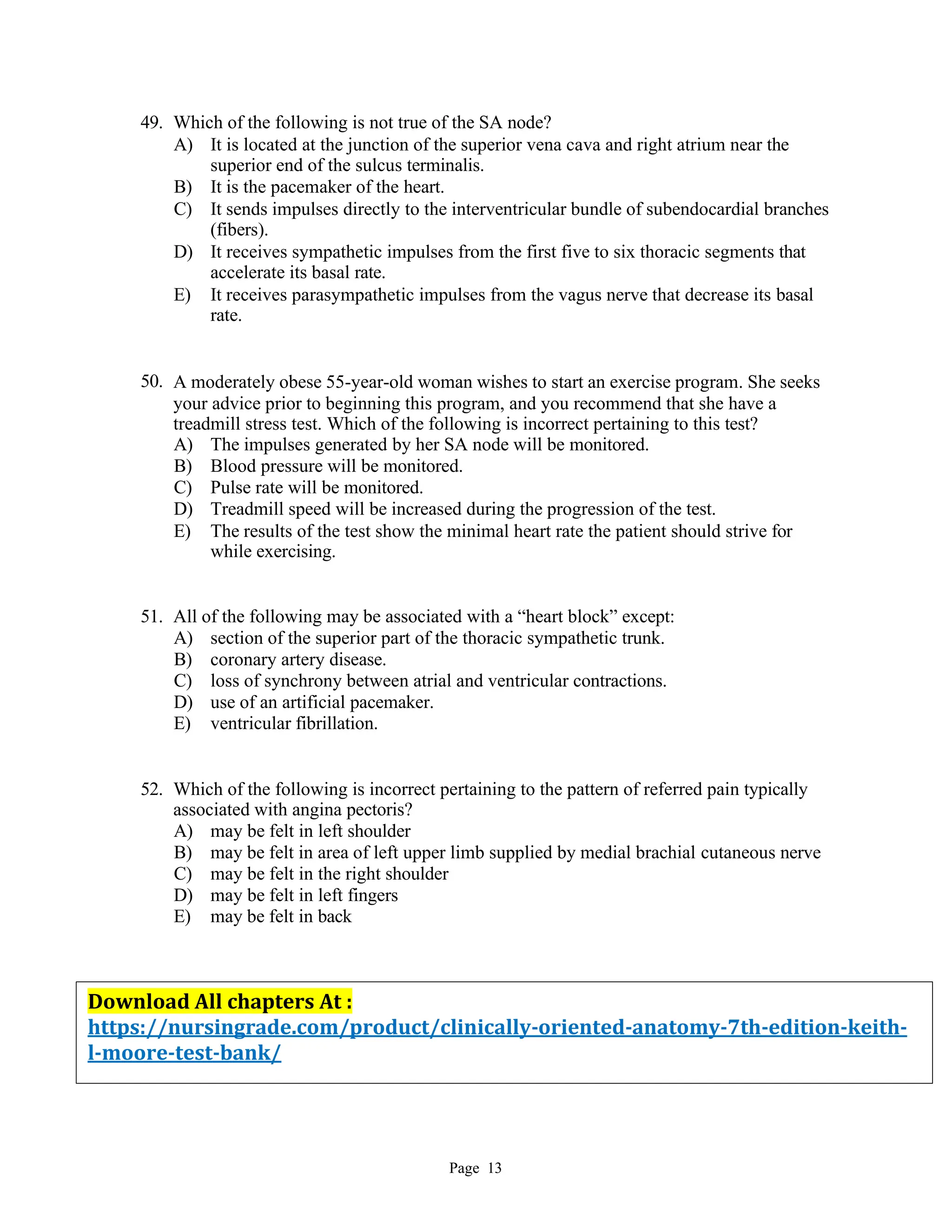 Clinically Oriented Anatomy, Seventh Edition Keith L. Moore Test Bank.pdf