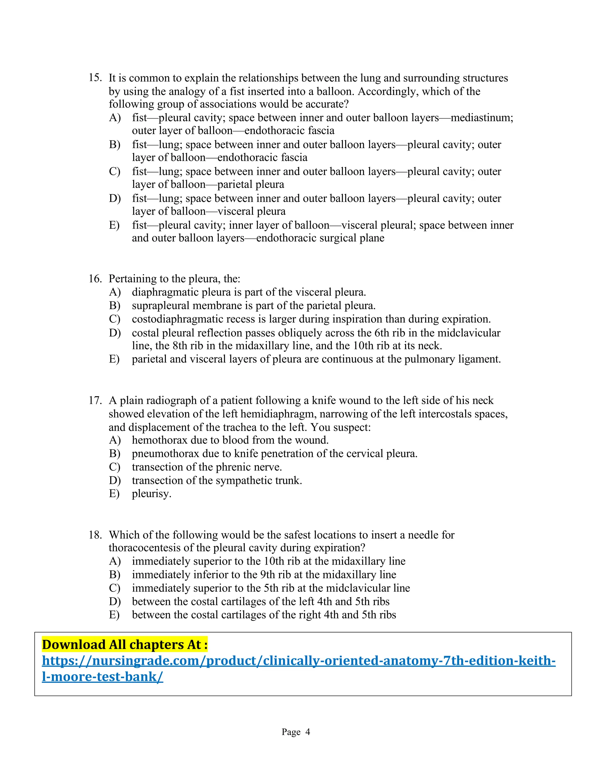 Clinically Oriented Anatomy, Seventh Edition Keith L. Moore Test Bank.pdf