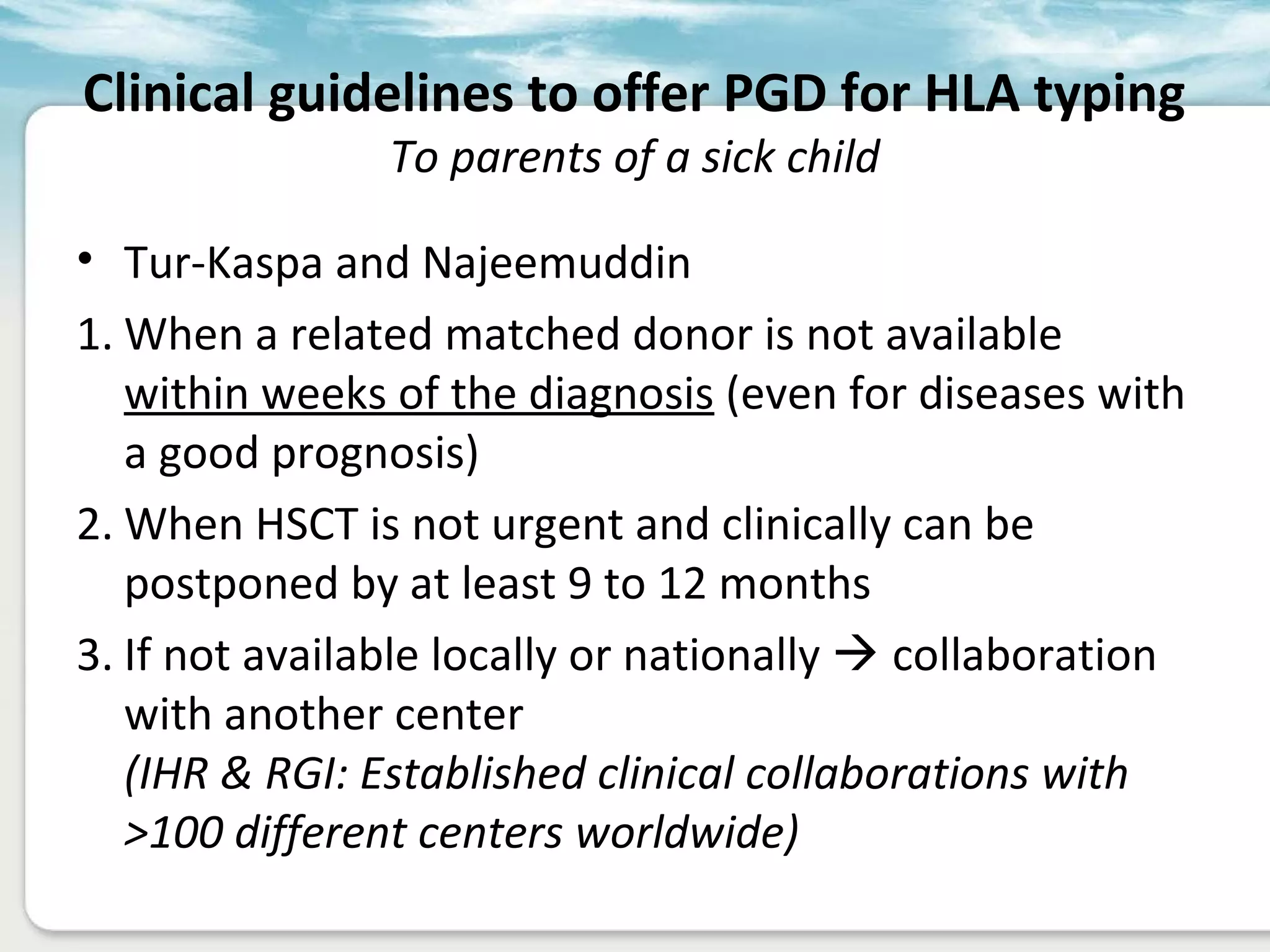 Clinical manaement of in vitrofertilizatonwithpreimplantation geneticdiagnosis (4) | PPT