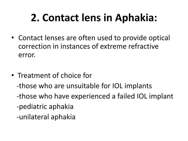 Clinical Management of Aphakia and Pseudophakia.pptx | Eye and Vision ...