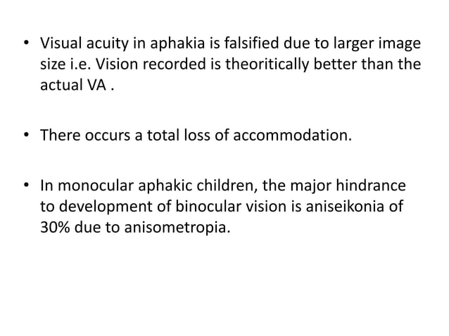 Clinical Management of Aphakia and Pseudophakia.pptx | Eye and Vision ...
