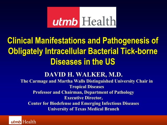 Clinical Manifestation and Pathogenesis of Obligately Intracellular ...