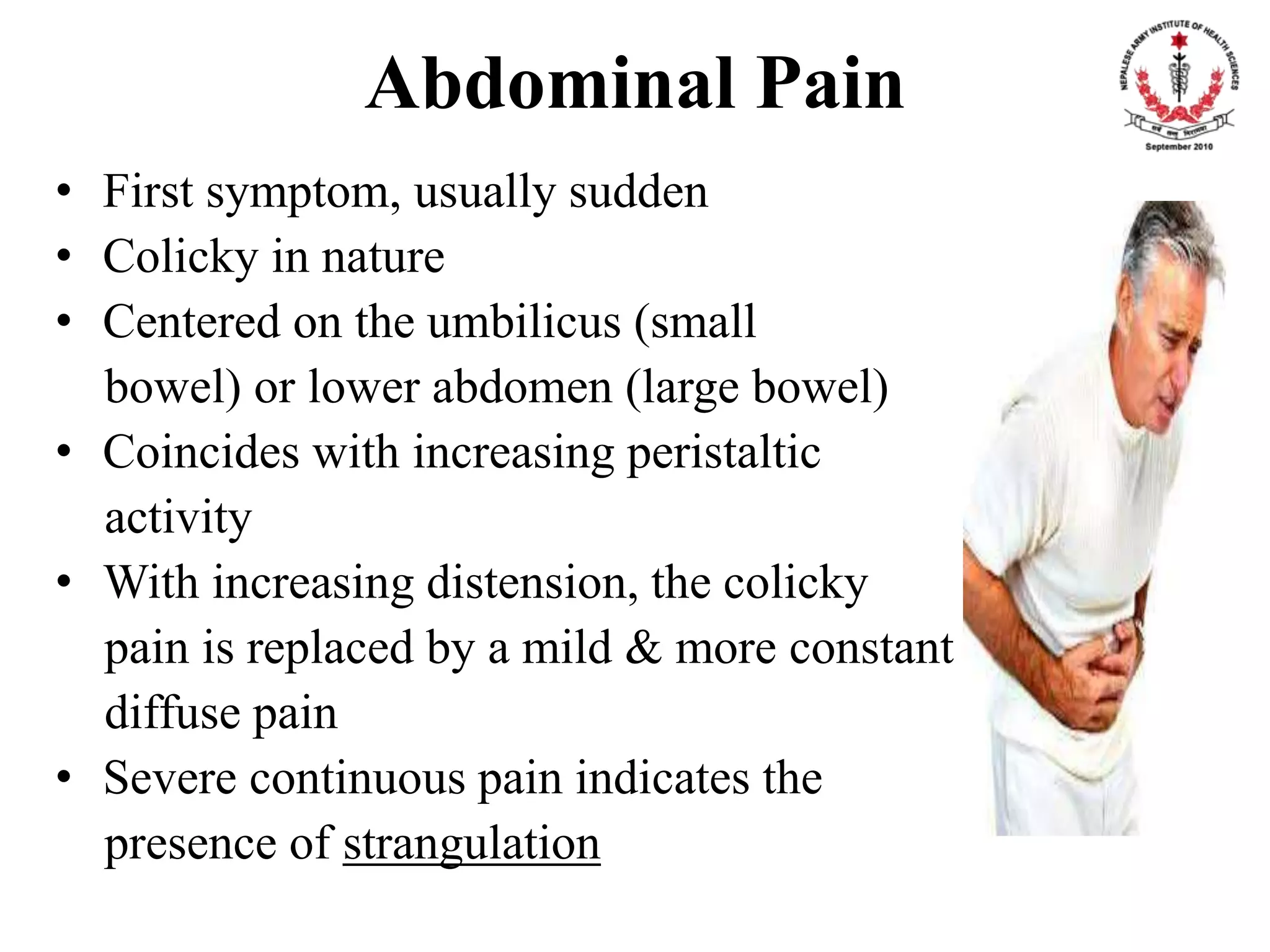 Clinical Manifestations of Intestinal Obstruction (Constipation) | PPTX