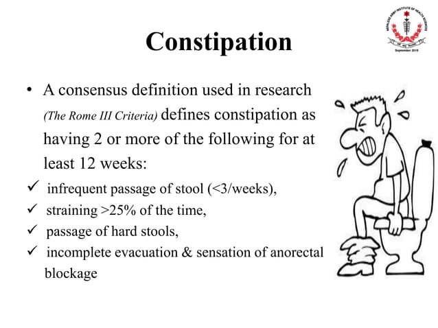 Clinical Manifestations of Intestinal Obstruction (Constipation) | PPTX