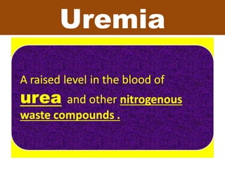 Clinical manifestations of renal diseases st | PPT