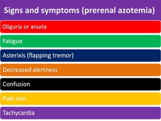 Clinical manifestations of renal diseases st | PPT