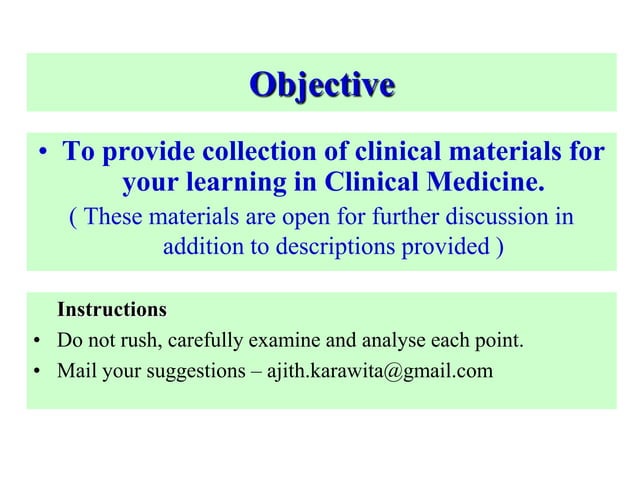 Clinical materials for medicine II | PPT