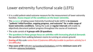 Clinical measurement scales in physical therapy | PPTX