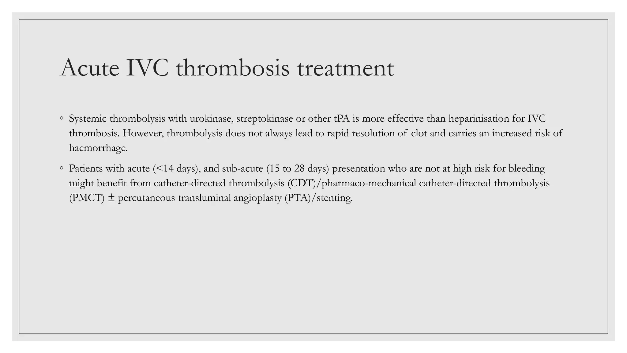 CLINICAL MEET IVC thrombosis.pptx