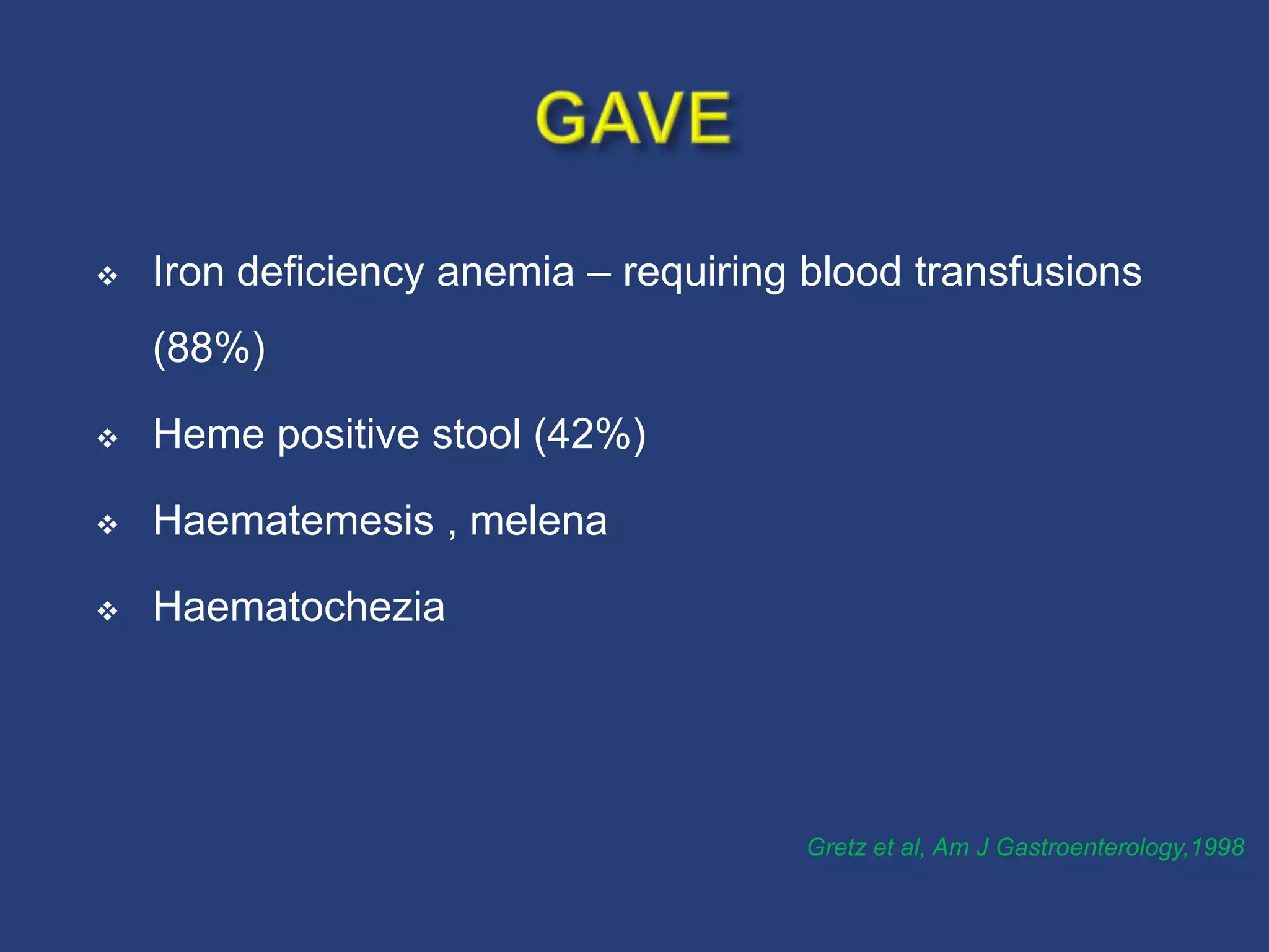 Gastric Antral Vascular Ectasia Ppt