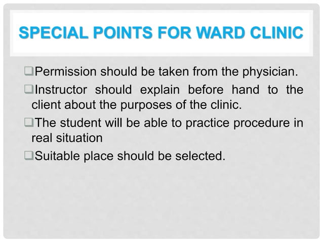 Clinical methods of teaching | PPTX