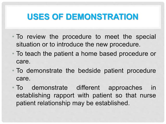 Clinical methods of teaching | PPTX