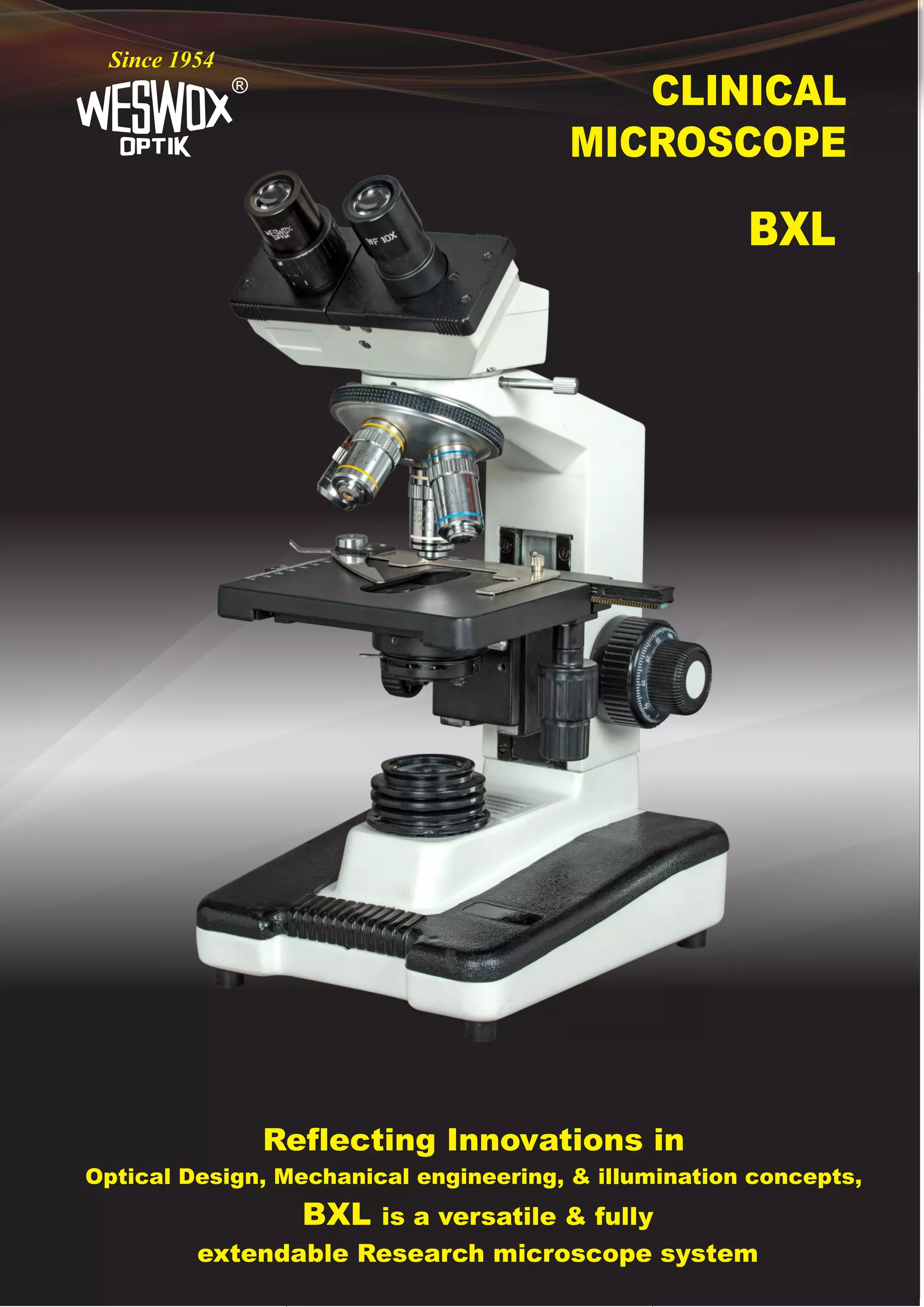 Clinical microscope bxl | PDF