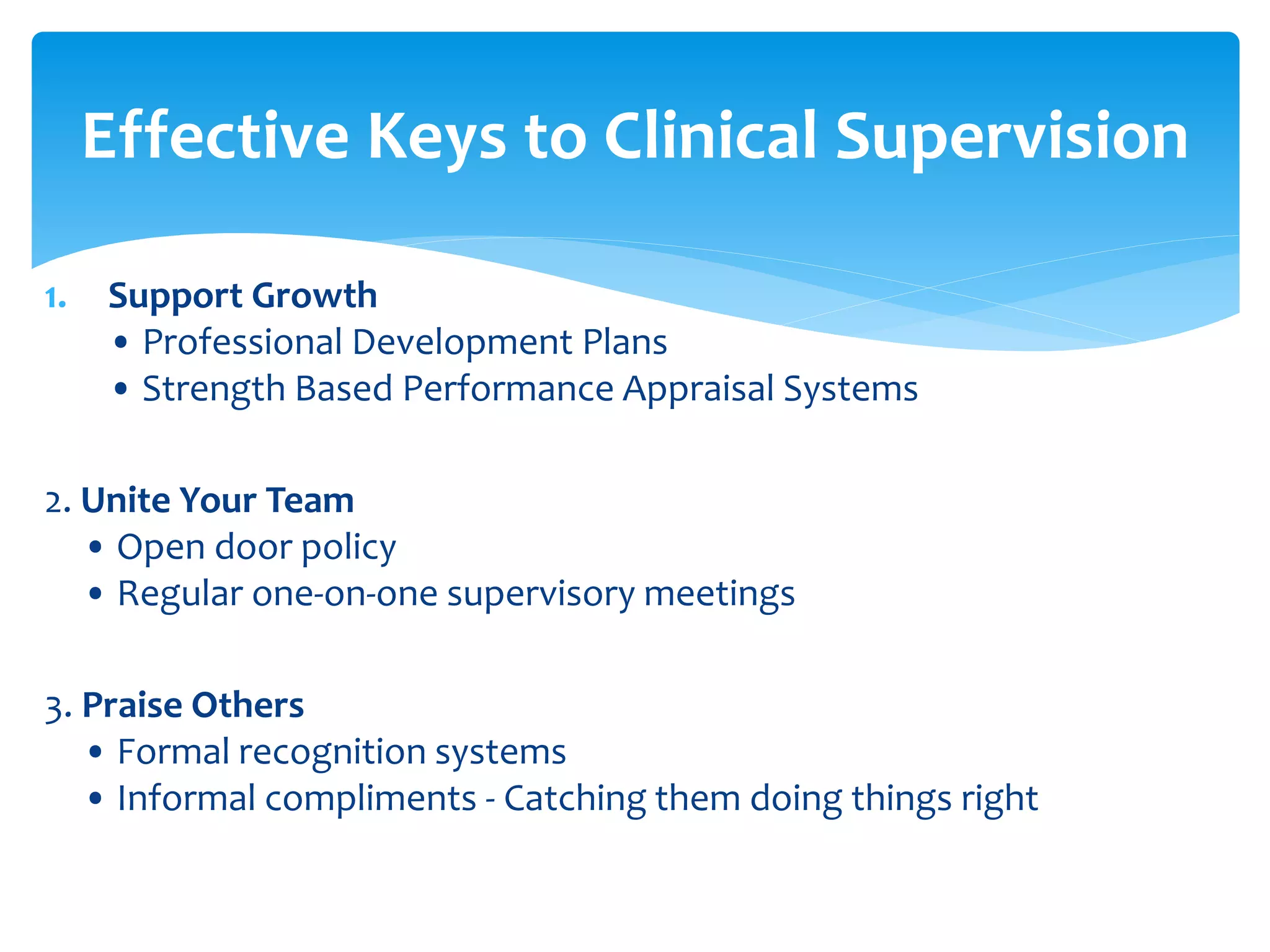 Clinical Model of Supervision | PPTX