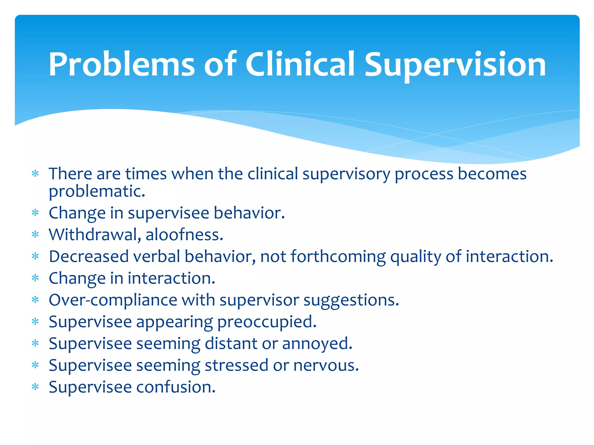 Clinical Model of Supervision | PPTX