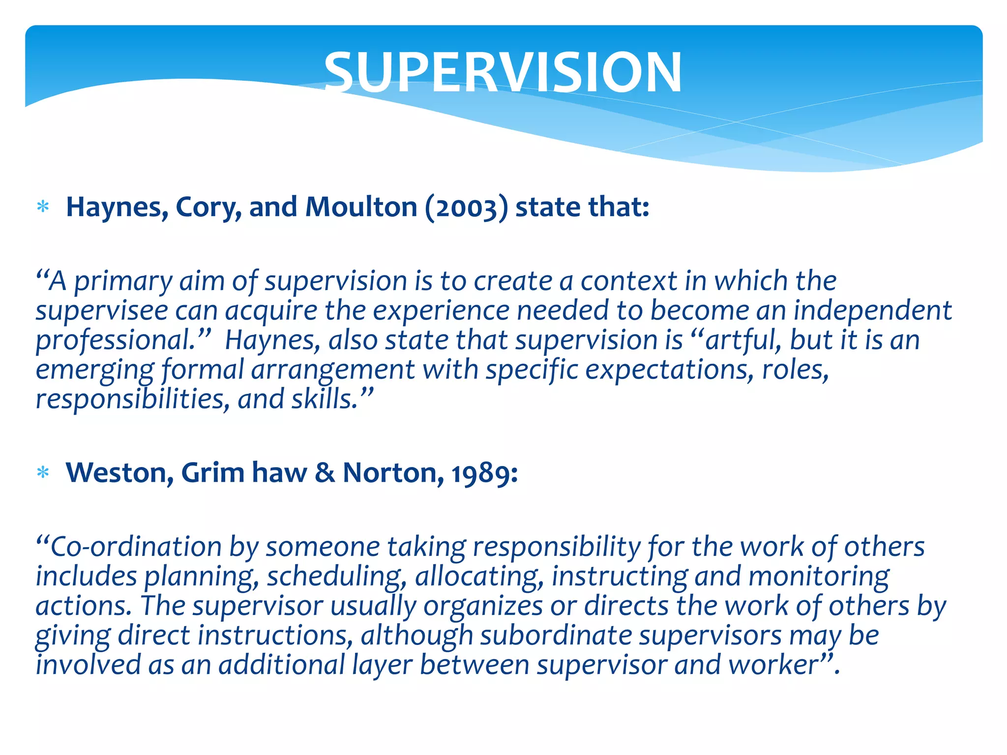 Clinical Model of Supervision | PPTX
