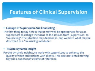 Clinical Model of Supervision | PPTX