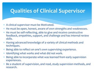 Clinical Model of Supervision | PPTX