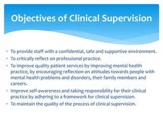 Clinical Model of Supervision | PPTX