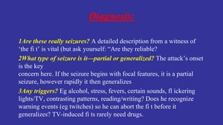 Clinical neurology epilepsy and seizures | PPTX
