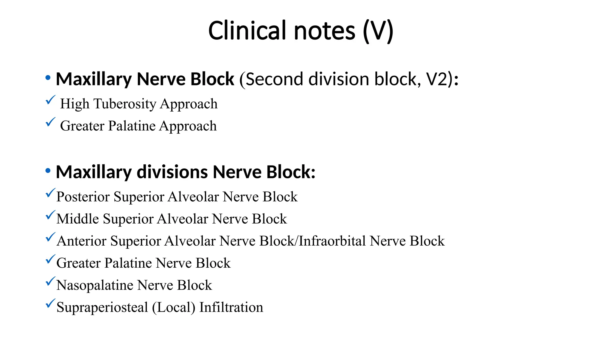 نکات کلیدی تزریق بی حسی ماگزیلاClinical notes Maxillary N.pptx