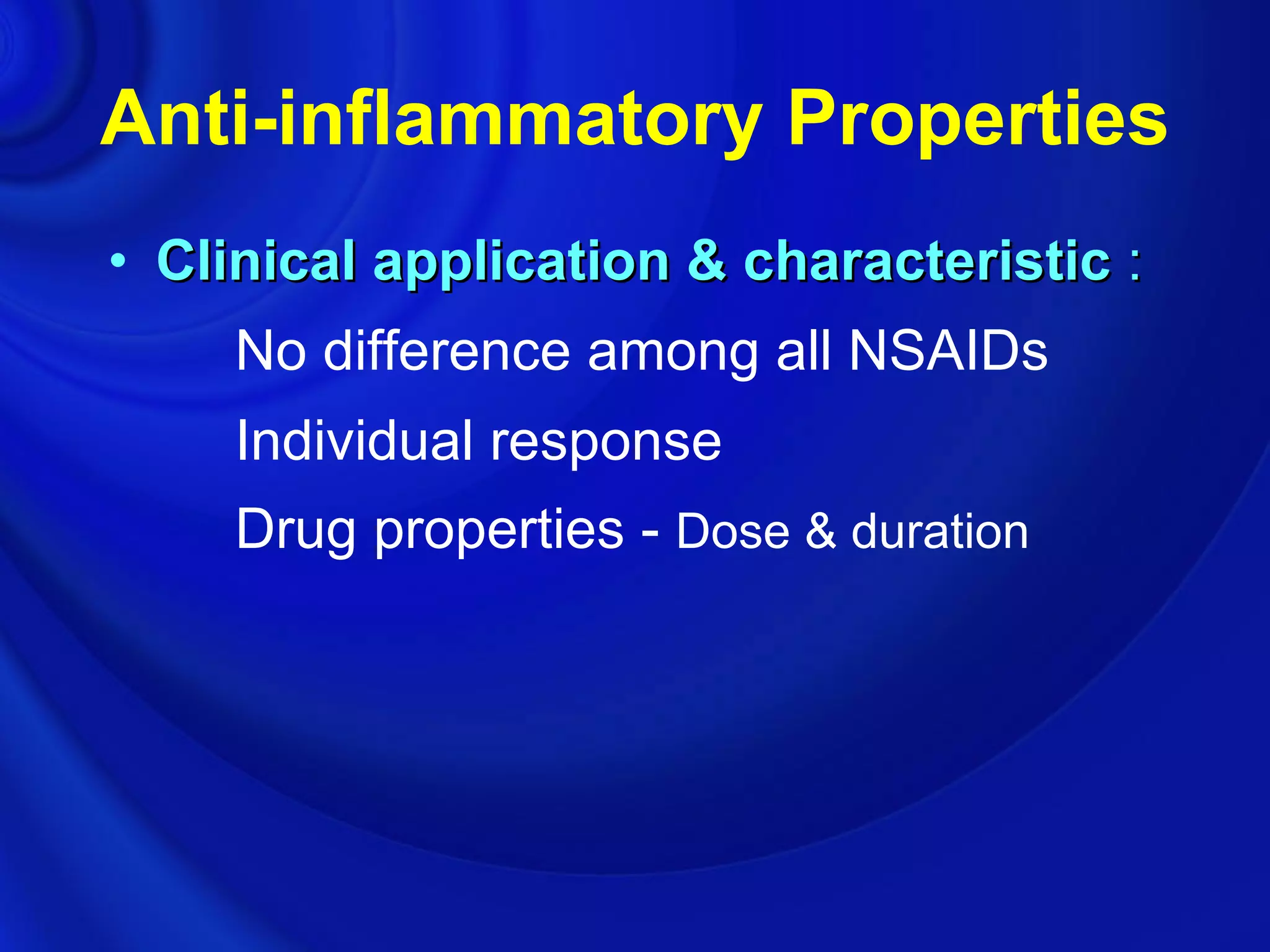 Clinical Nsaids Usage | PPT