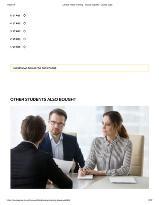 Clinical Nurse Training - Tissue Viability - Course Gate | PDF ...