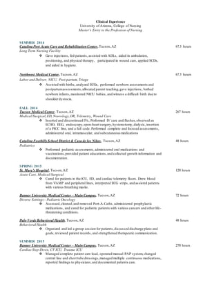 Clinical Experience | DOCX