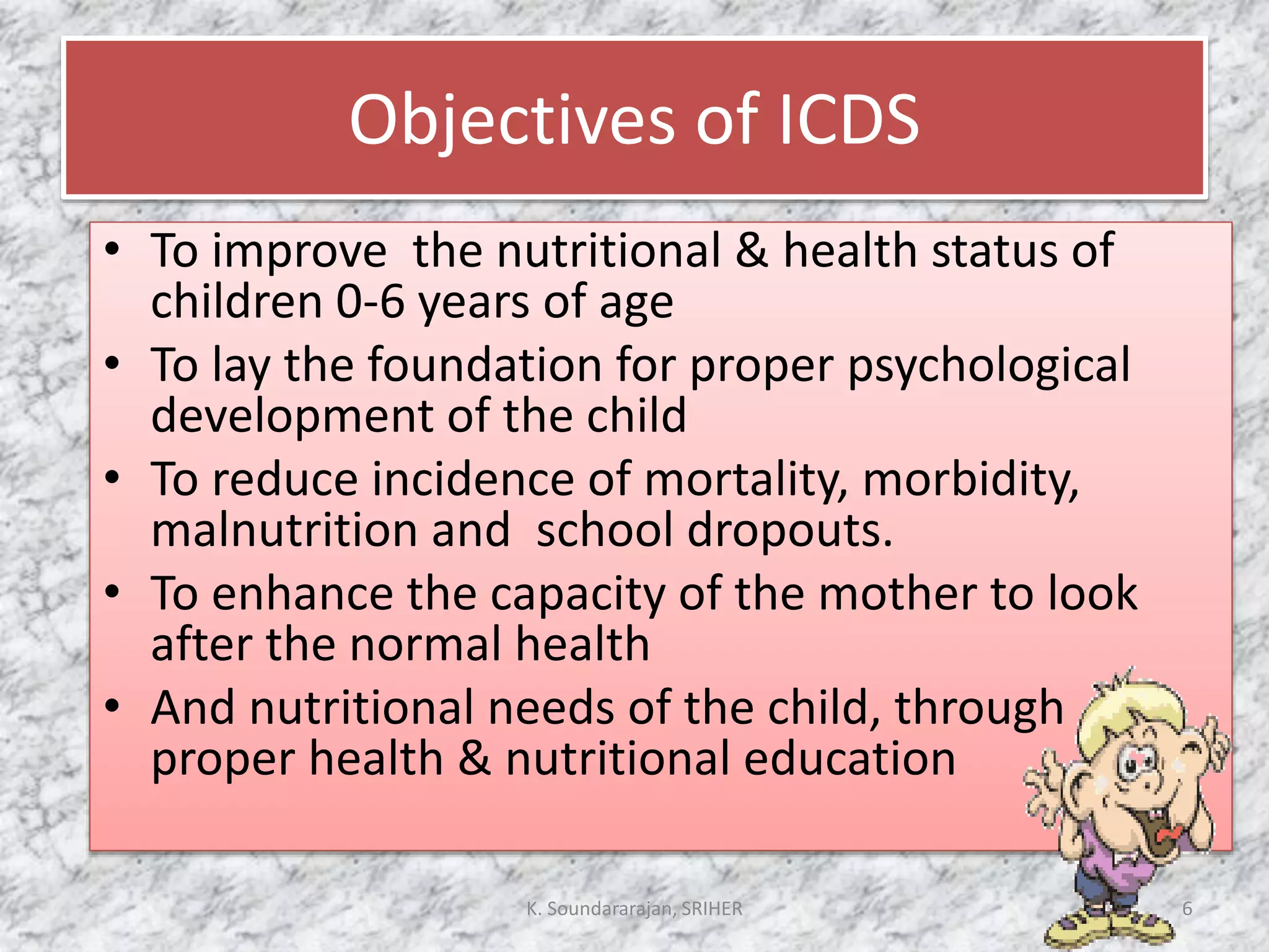 Integrated child development services | PPTX