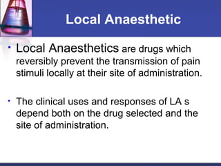 Anesthetics...... | PPT | Brain and Nervous System Disorders | Diseases ...