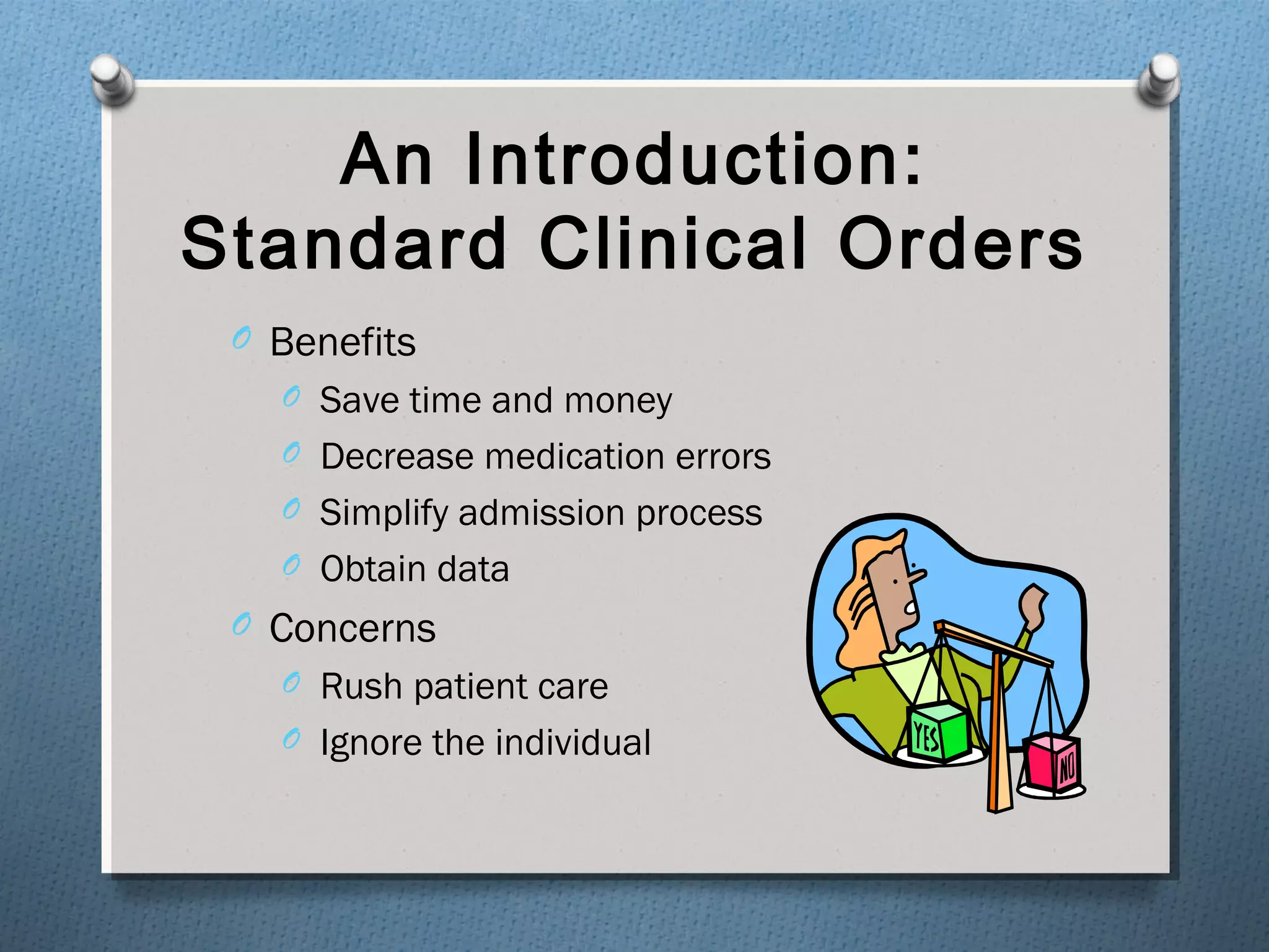 Clinical orders presentation | PPT
