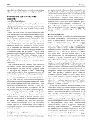 Clinical outcome endpoints in hf trials | PDF